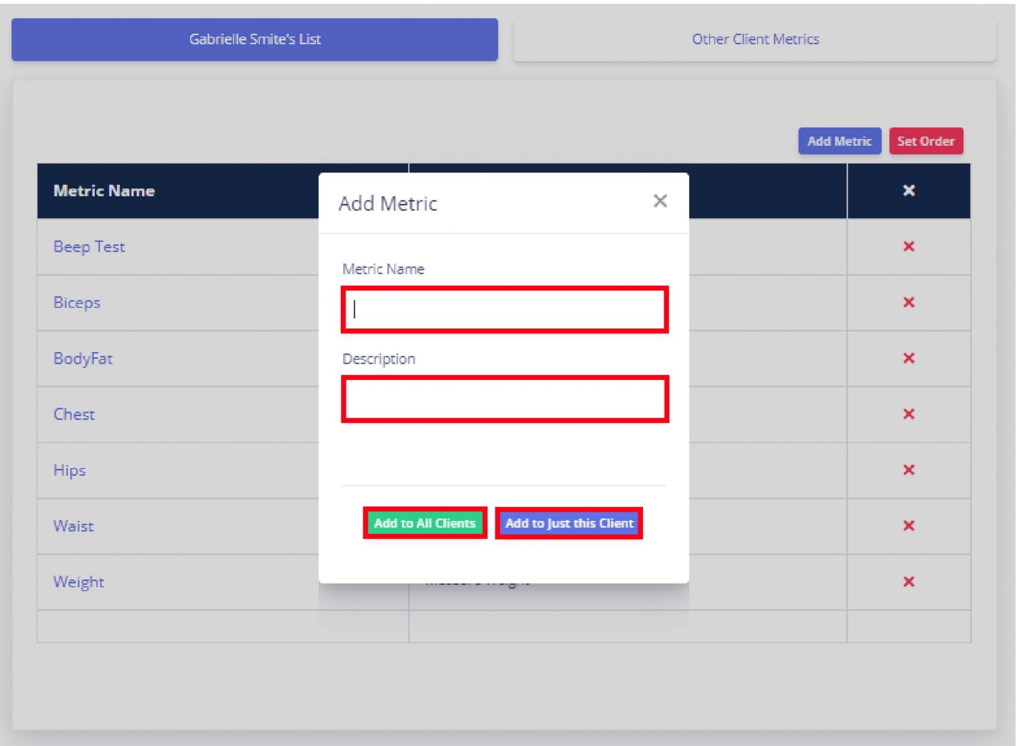 How to create custom client metrics (Web)?