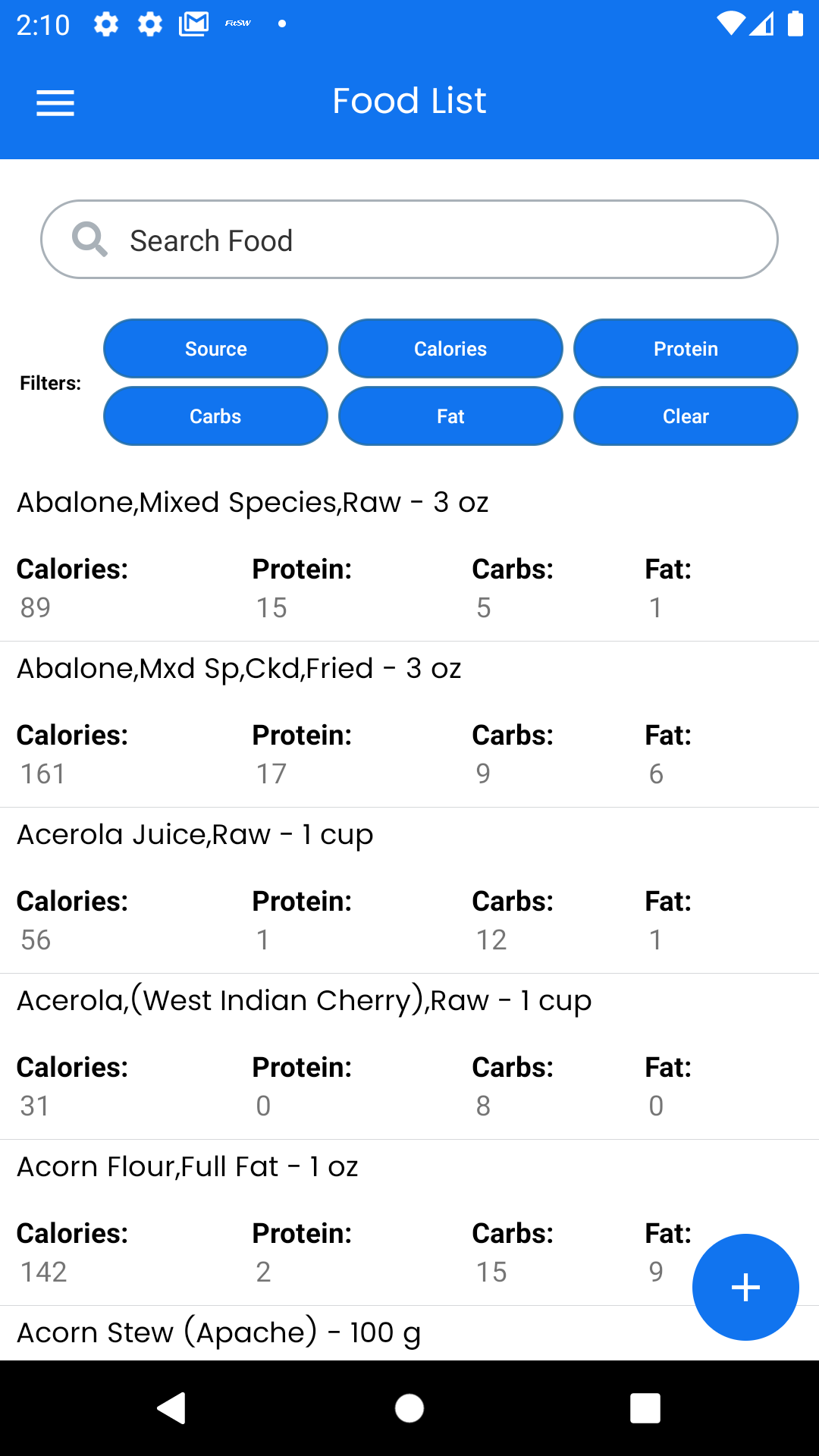 How To Add New Food To Food List (Android)