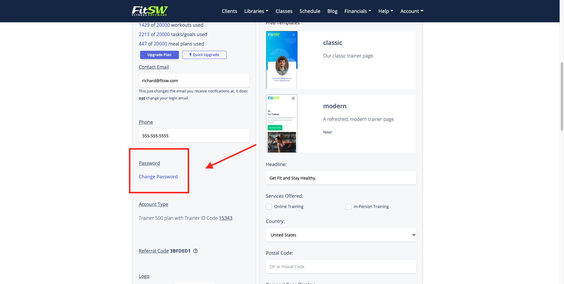 How To Change Your Password (Web)
