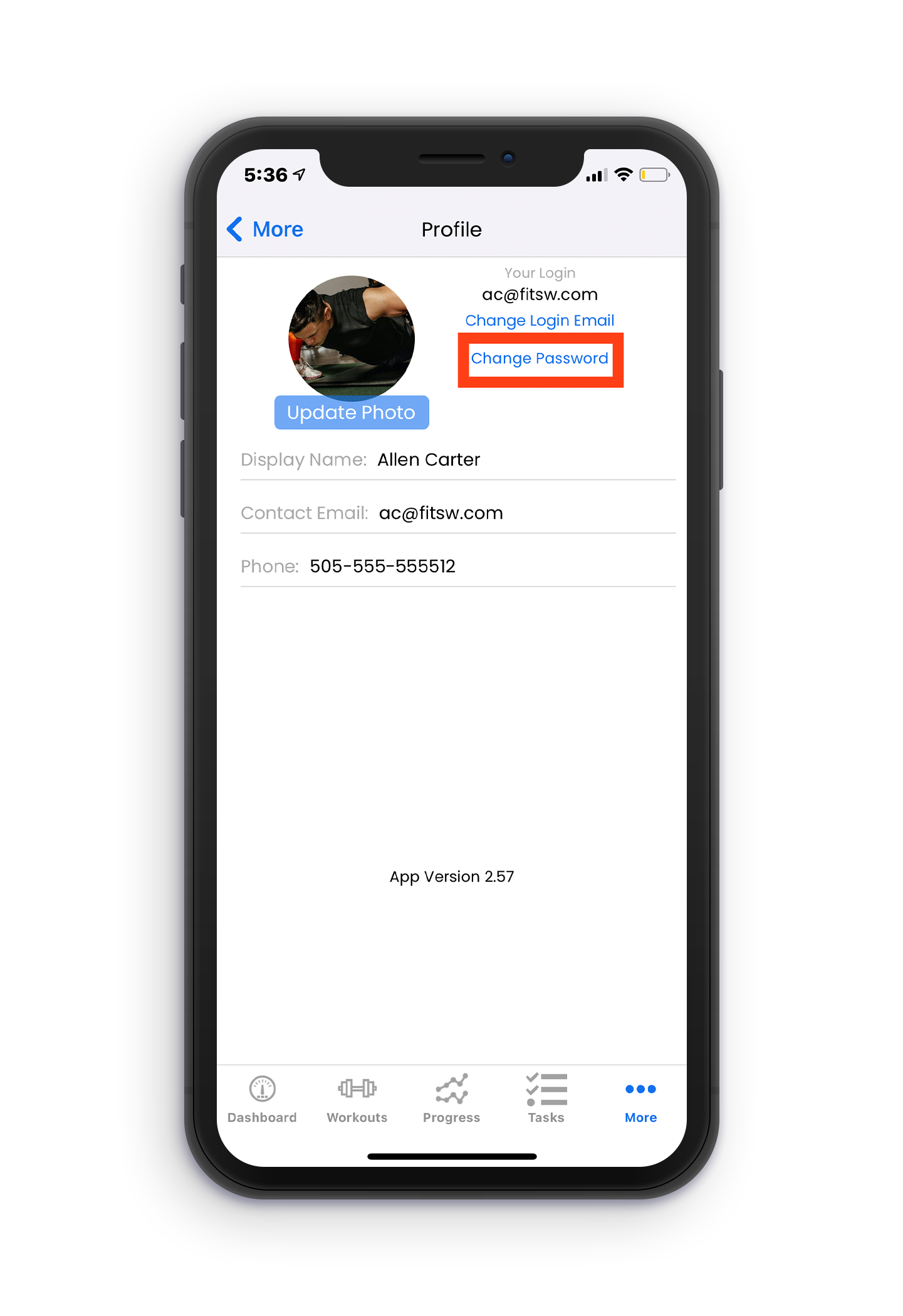 How To Change Your Password (iOS)