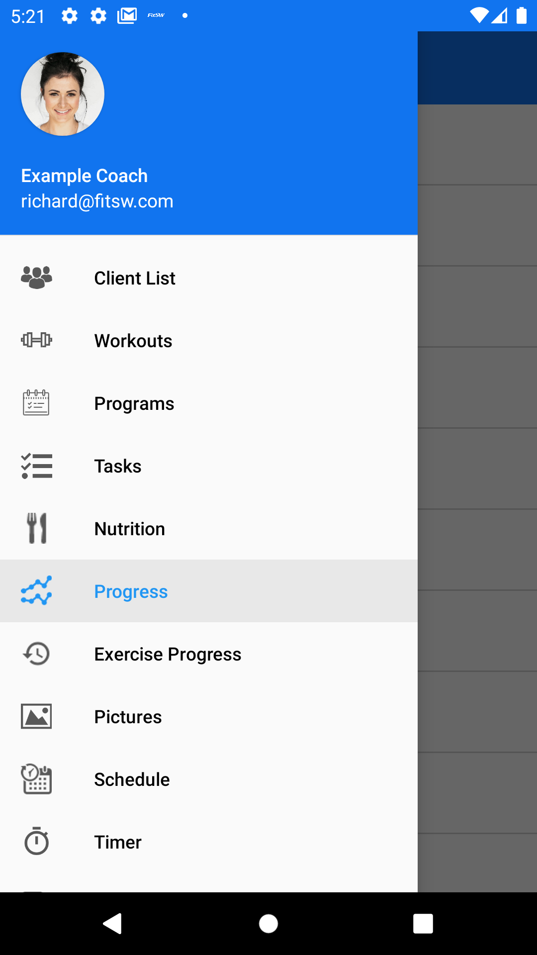 How To View Progress Graphs & Tables (Android) as a Trainer