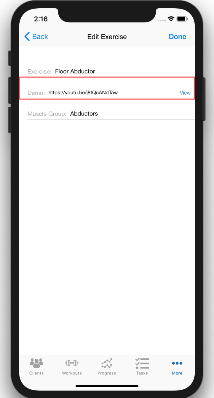 How To Upload Demo Video For An Exercise (iOS)