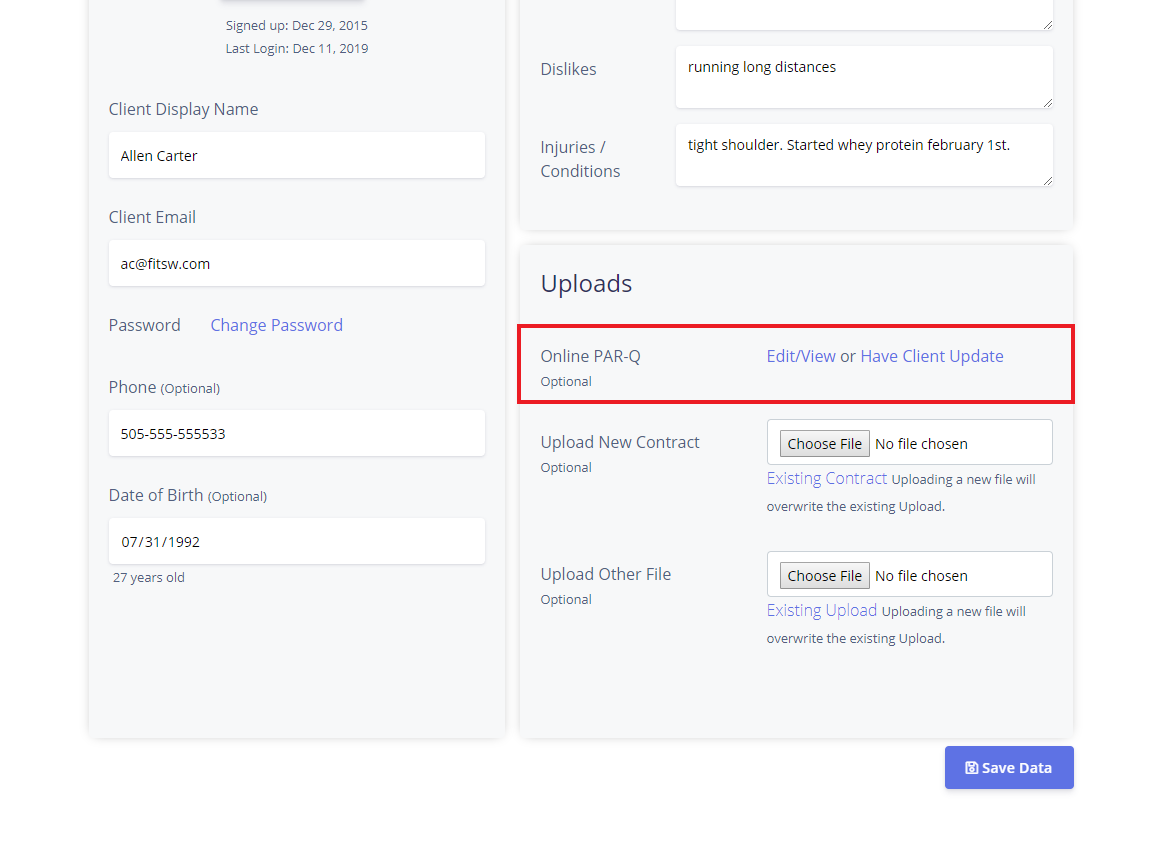 How To Fill Out PAR-Q (Web)